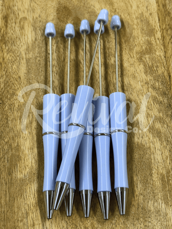 Pastel Blue - Beadable Pen Base – Revival Design Co.